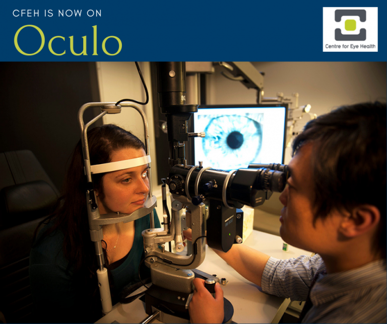 We are now on Oculo! - Centre for Eye Health